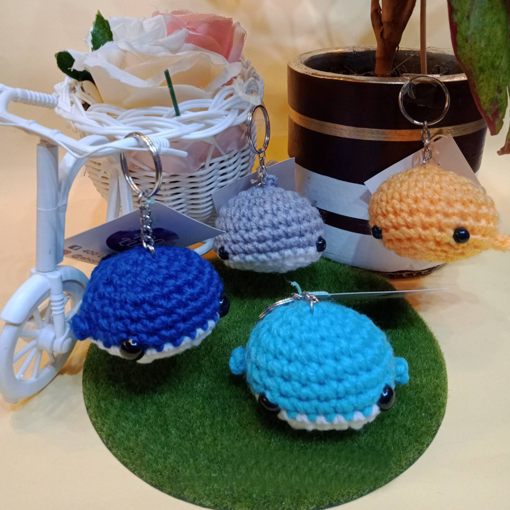 Crochet Tortoise keychain - Curate