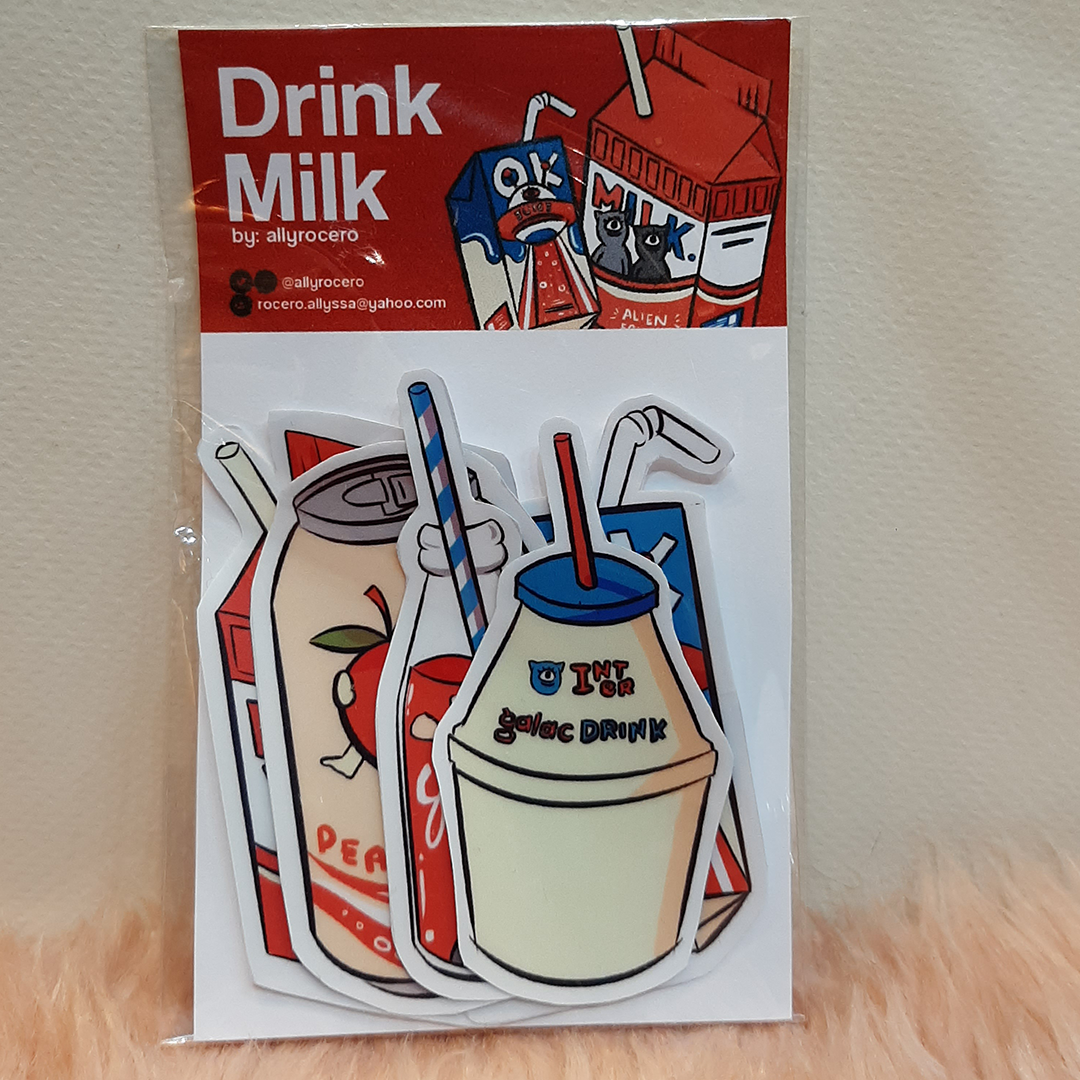 Drink Milk Sticker Pack - Curate